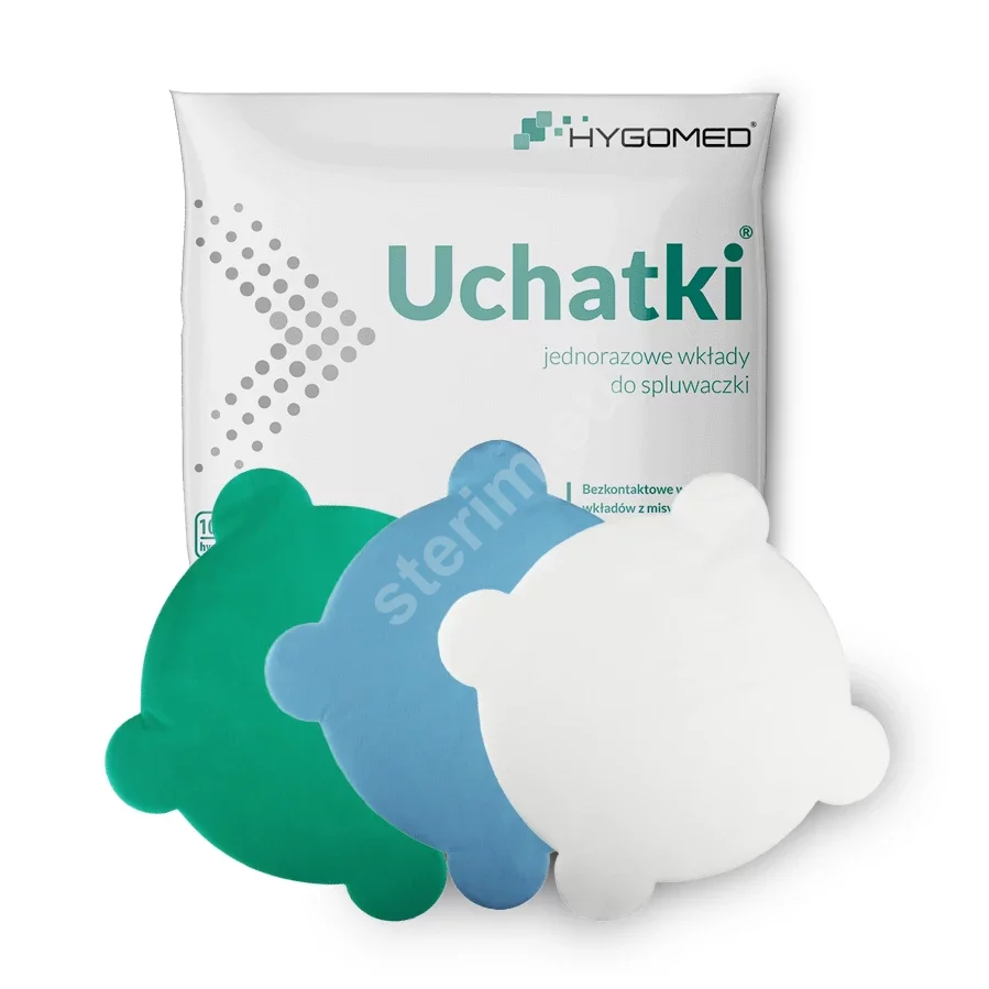 Wkłady do spluwaczki Uchatki 50 sztuk - różne kolory