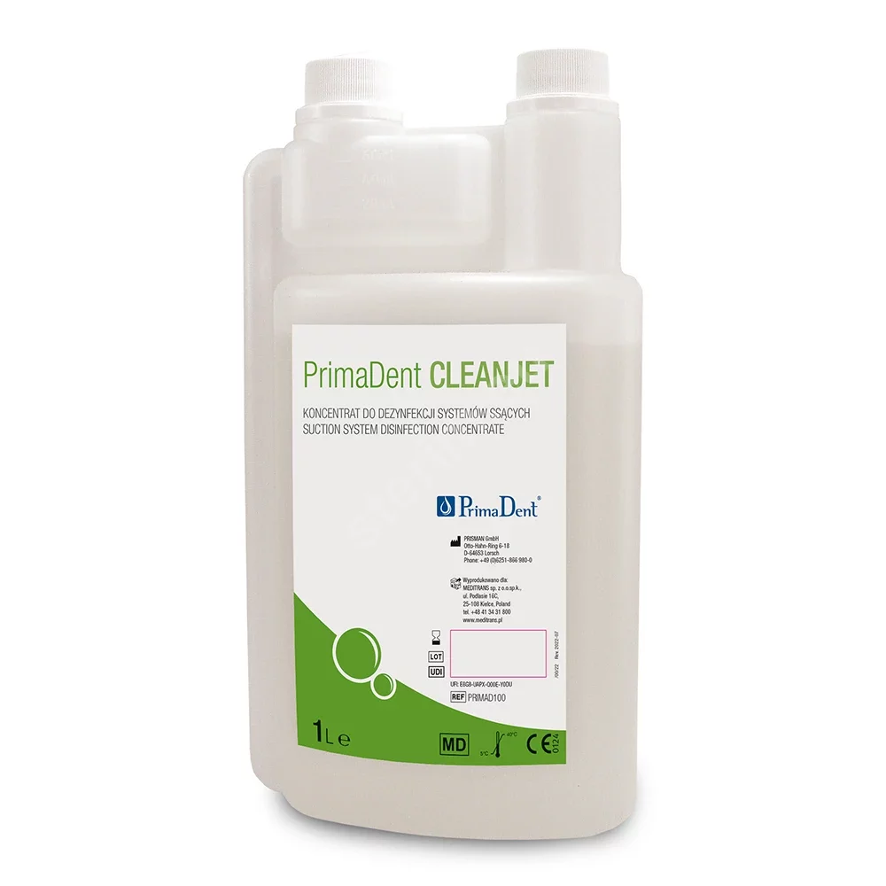 Płyn do dezynfekcji systemów ssących PrimaDent CleanJet 1l